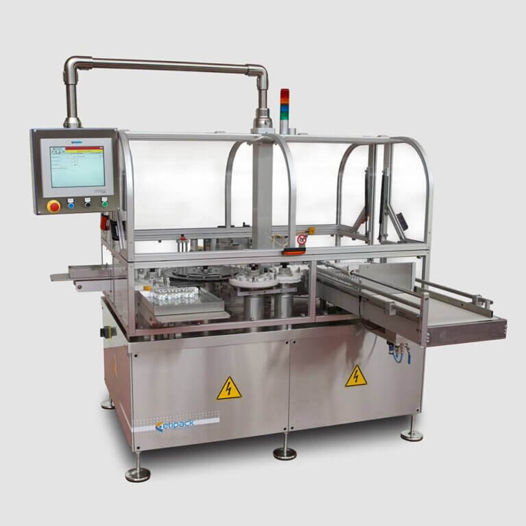 Pharmaceutical labelling machine for cylindrical products Pharma Flexi ...